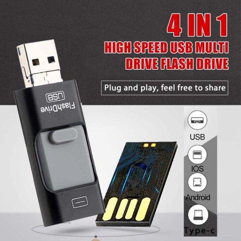 4 In 1 High Speed USB Multi Drive Flash Drive