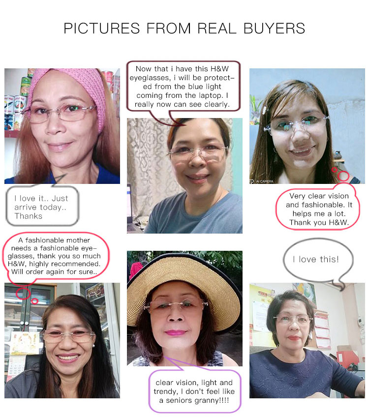 HHLG Ladies fashionable reading glasses - H&W Life Philippines